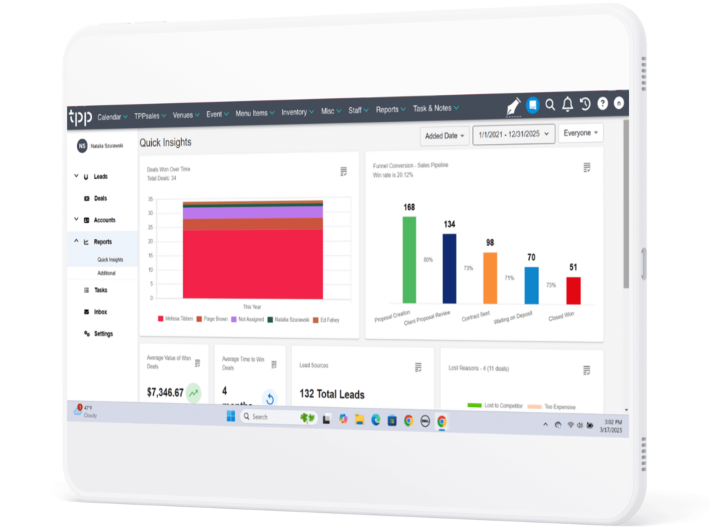 Web-Based Catering Management Software | Total Party Planner